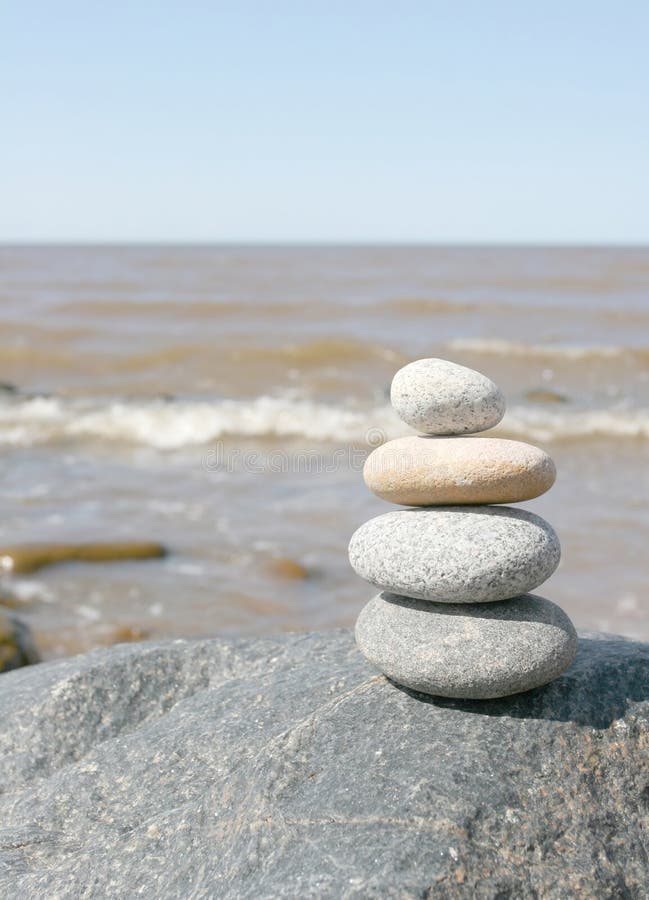 Stone stack stock image. Image of three, scene, horizontal - 2585935