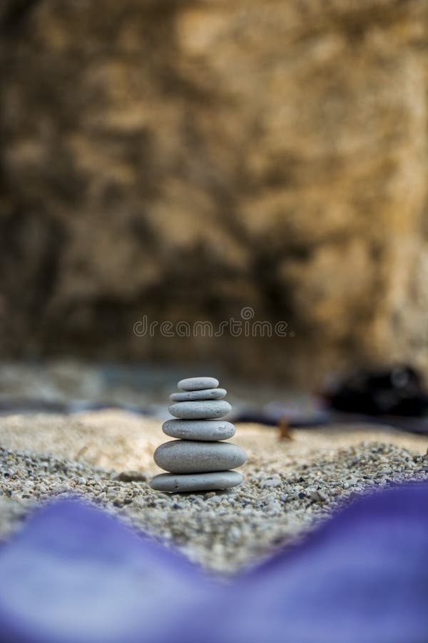 Stone stack stock photo. Image of sand, heap, stone, beach - 45136358