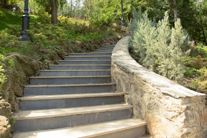 Stone Staircase in the Park Stock Image - Image of natural, hike: 104207957