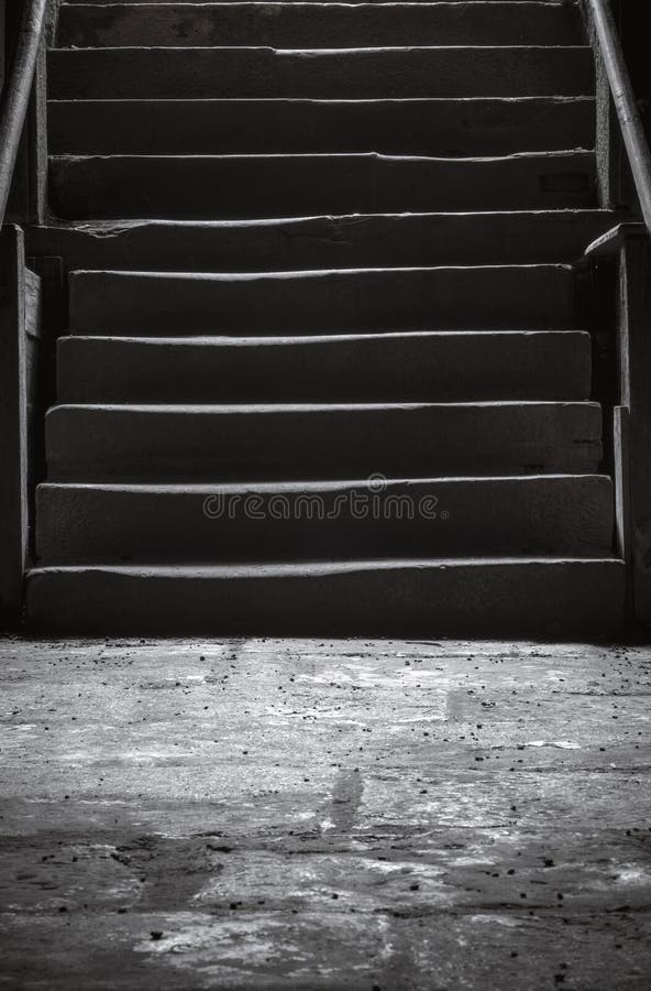 Stone Stairs in Dark Cellar Stock Image - Image of rustic, crypt: 126437259