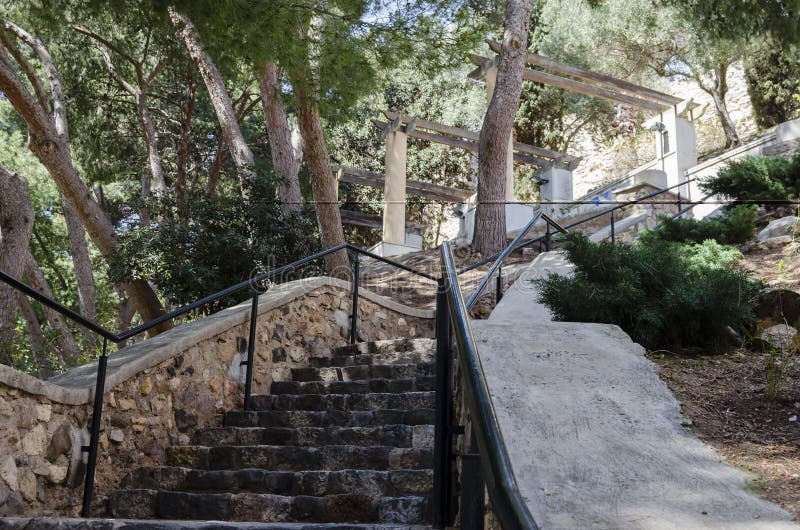 Stone Stairs Leading Up To Exit Stock Image - Image of pedestrian, walk ...