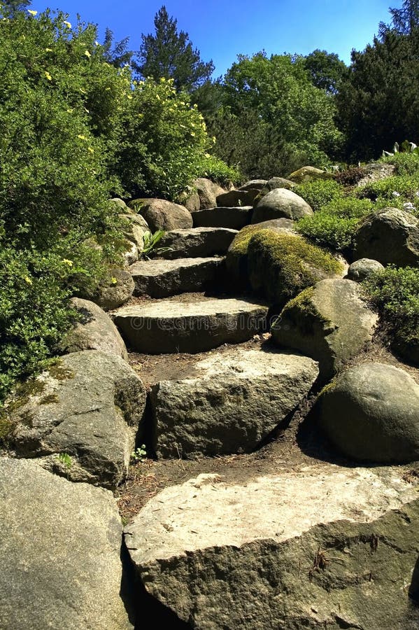 Stone Stairs. Summer Scenic Stock Image - Image of cheerful, fresh: 2543667