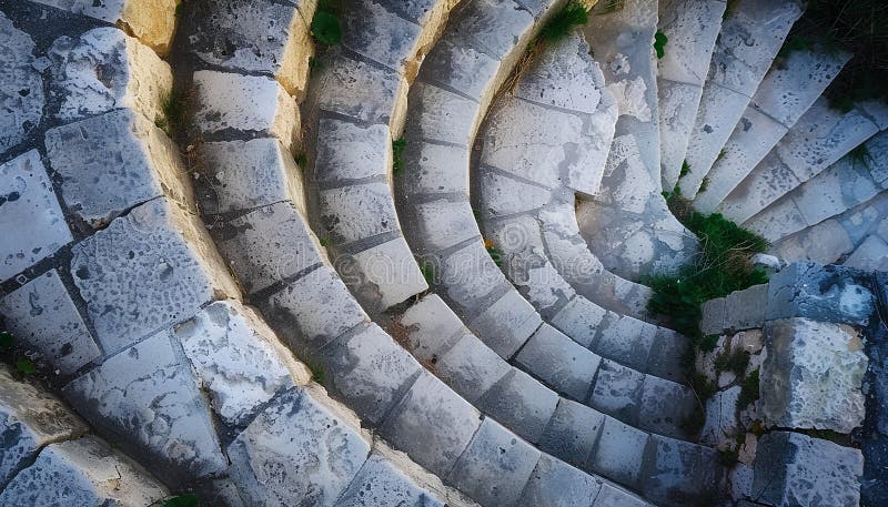 Stone Stairs Under CCTV Camera Surveillance, Above View Stock Photo ...