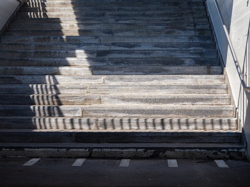 Stone Stairs Urban Setting Shadows Stock Photos - Free & Royalty-Free ...