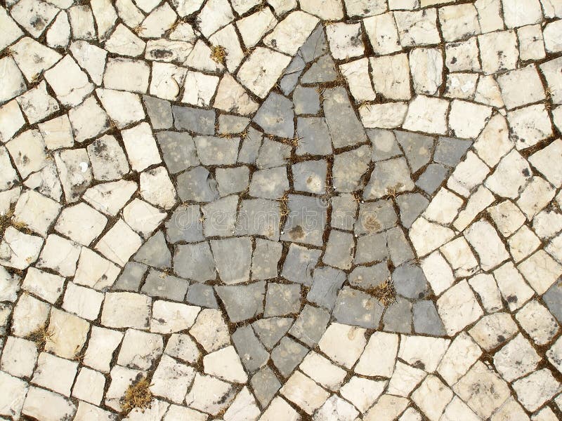 A stone star stock image. Image of floor, rough, design - 1492567