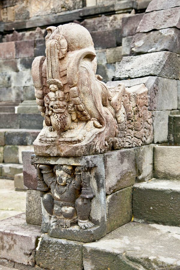 Stone Statue in Candi Sambisari Underground Hindu Temple , Java ...