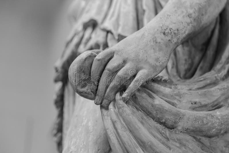 Stone Statue Detail of Human Hand Stock Photo - Image of history, human ...