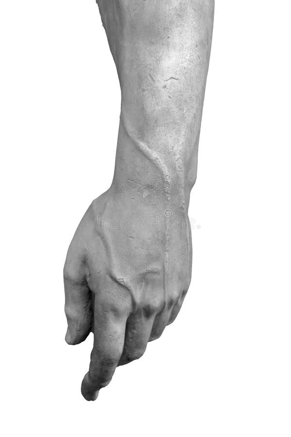 Stone Statue Detail of Human Hand Stock Image - Image of hand, closeup ...
