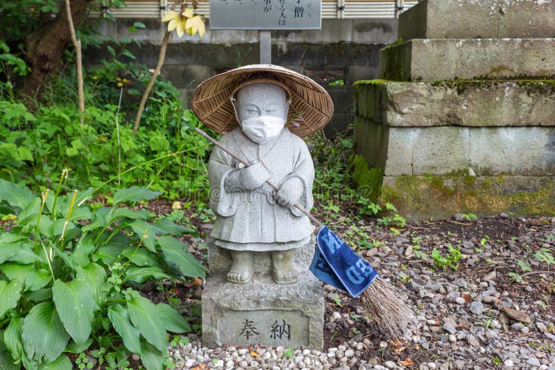 Stone Statue of Ojizou San, Protector of Children, Kamakura, Japan ...