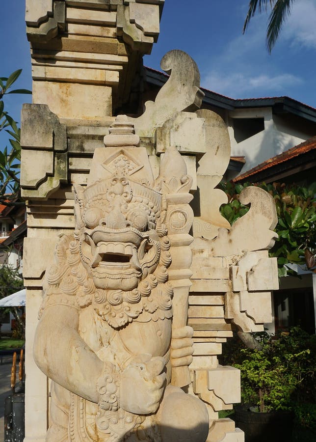 A Stone Statue that Symbolizes the Guard of the Gate of a House or ...