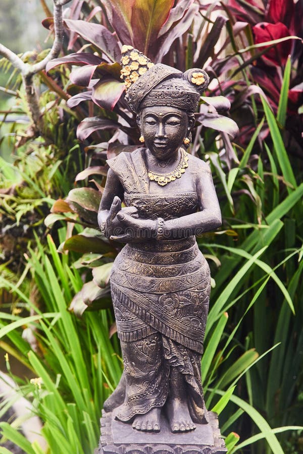 Stone Statue of a Woman in Bali Stock Photo - Image of religion, asia ...