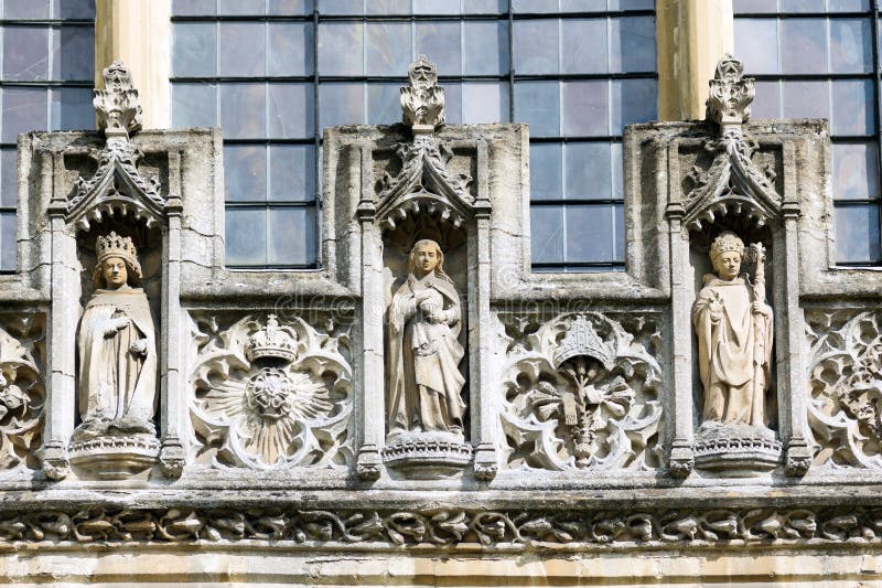 Stone statues stock image. Image of college, magdalen - 25453683