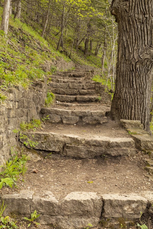 Stone Step Trail in Spring stock photo. Image of landscape - 182847414