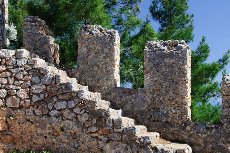 Stone Steps Of An Ancient Ladder. Stock Image - Image of archaeology ...