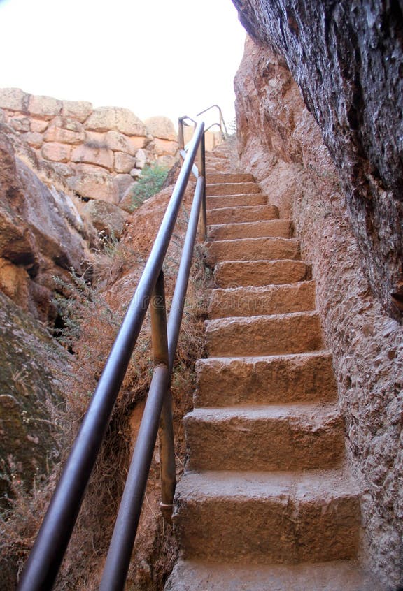 Stone Steps Carved into Cliff Face Stock Photo - Image of landscape ...