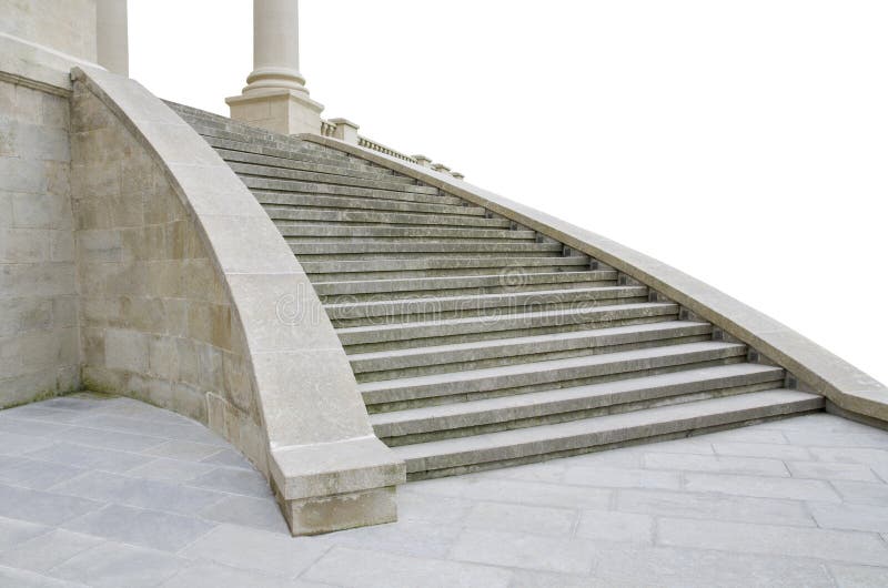 Stone steps stock photo. Image of columns, banister - 100102428