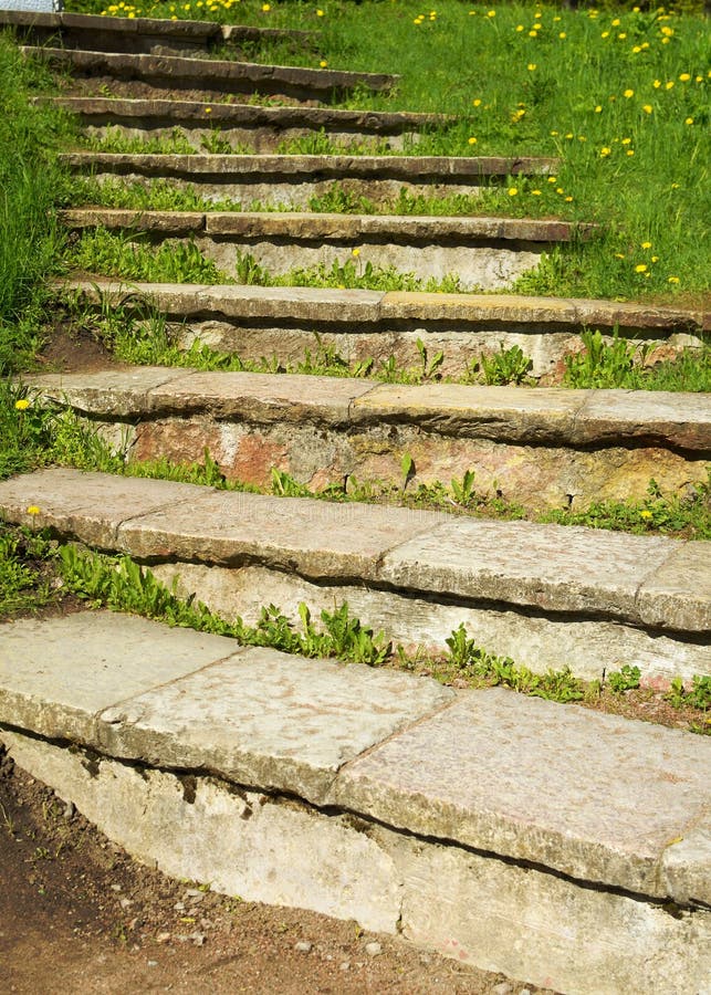 Stone steps on the hill. stock photo. Image of outdoor - 94253506
