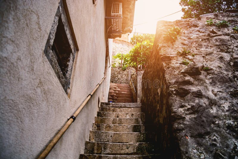 The Steps on the Streets of the City Stock Photo - Image of staircase ...