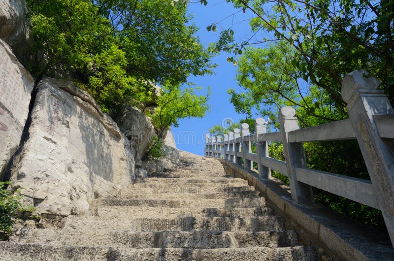 Stone Steps To the Hill Top Stock Image - Image of scene, green: 64602325