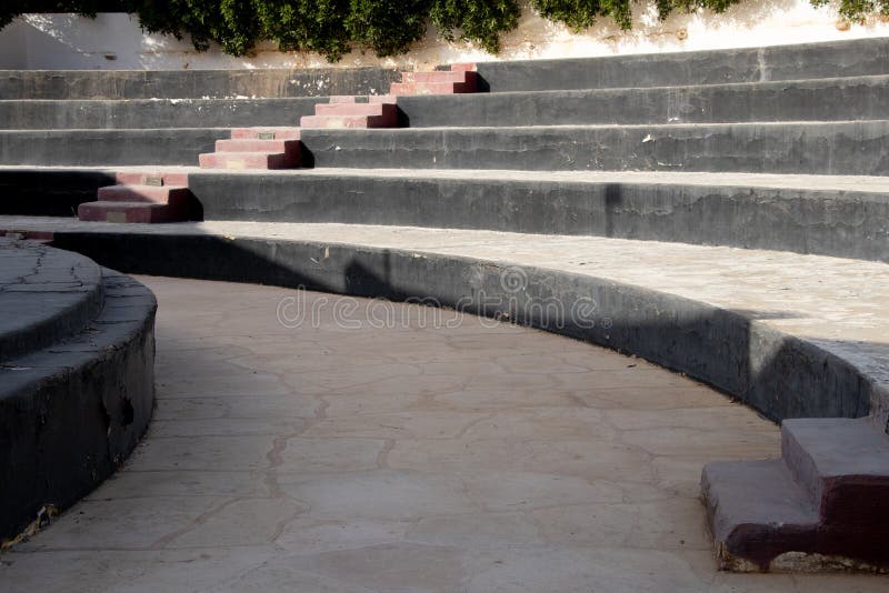 Stone Steps To the Stage, Street Theater Stock Image - Image of ...