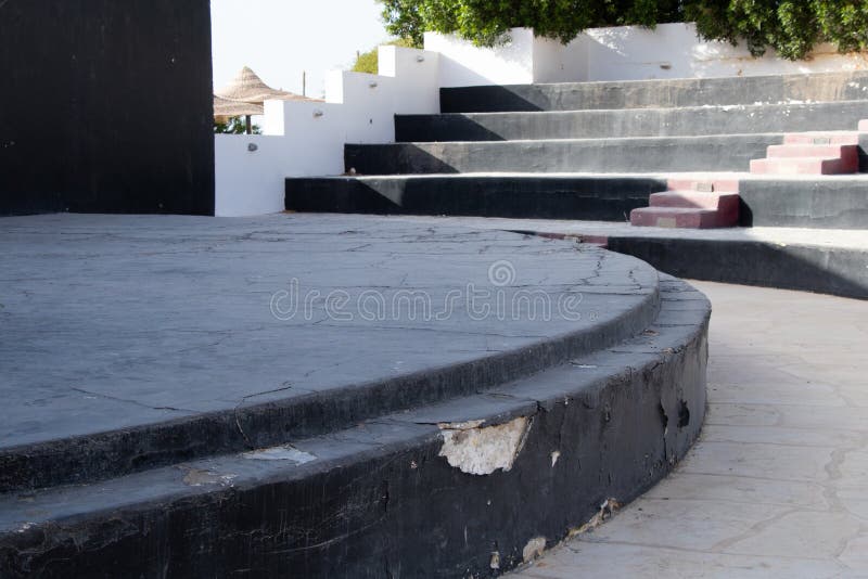 Stone Steps To the Stage, Street Theater Stock Image - Image of ...