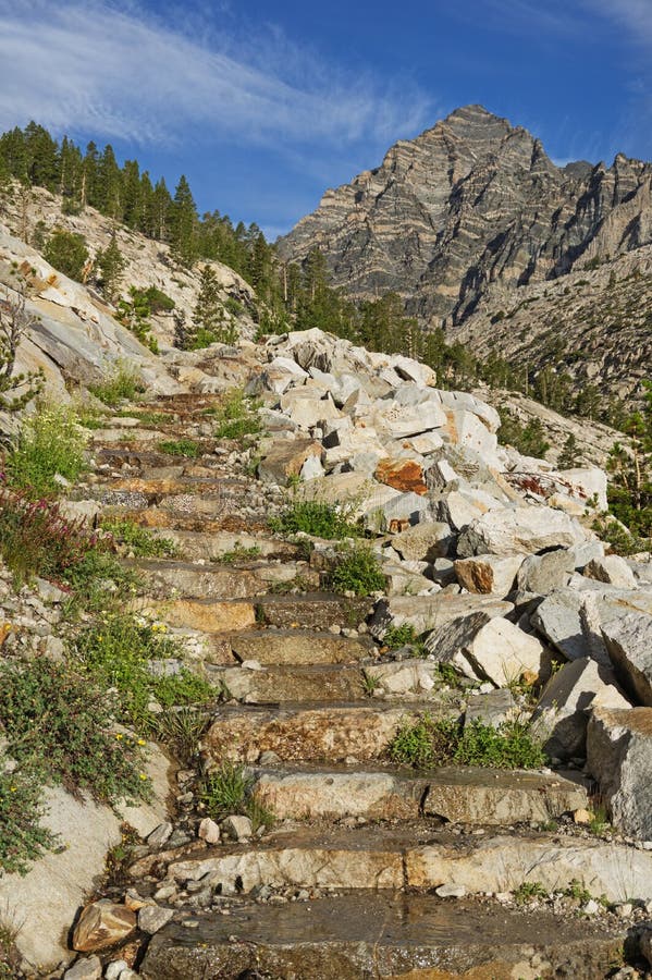 Stone Steps on a Trail stock photo. Image of mountains - 168568872