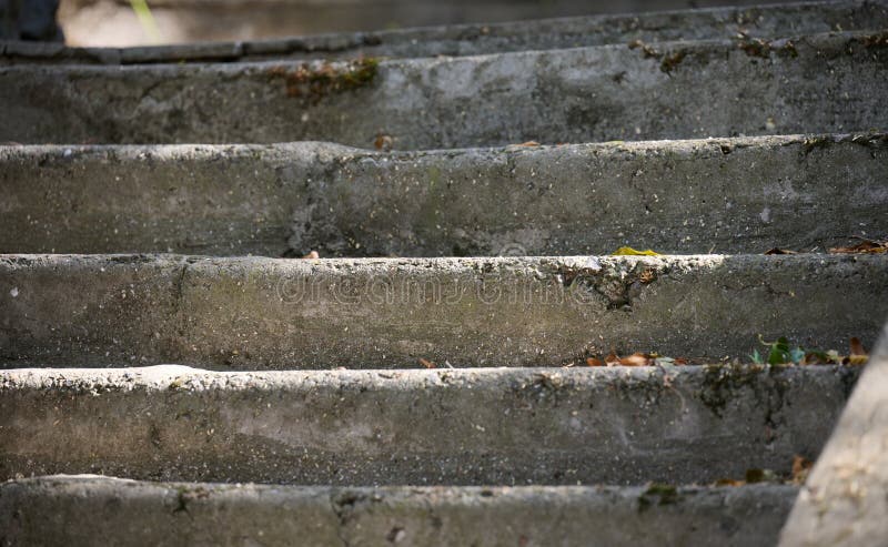 Stone Steps Up the Street, Summer Day Stock Image - Image of urban ...