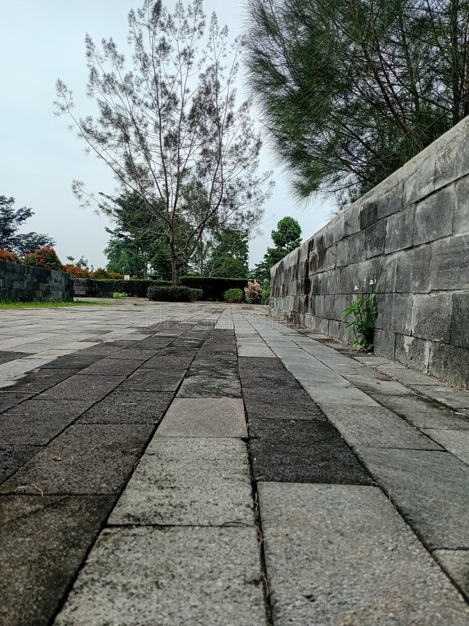 Stone, Street Stone, Pedestarian, Park, Tree, Garden Stock Photo ...