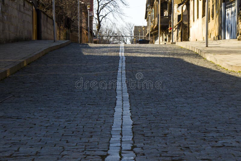 Stone Street View, Street in Village Editorial Stock Image - Image of ...
