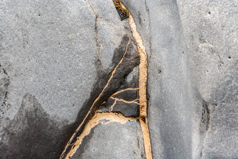 Stone Structure at the Coast Line with Channel of Other Stone Material ...