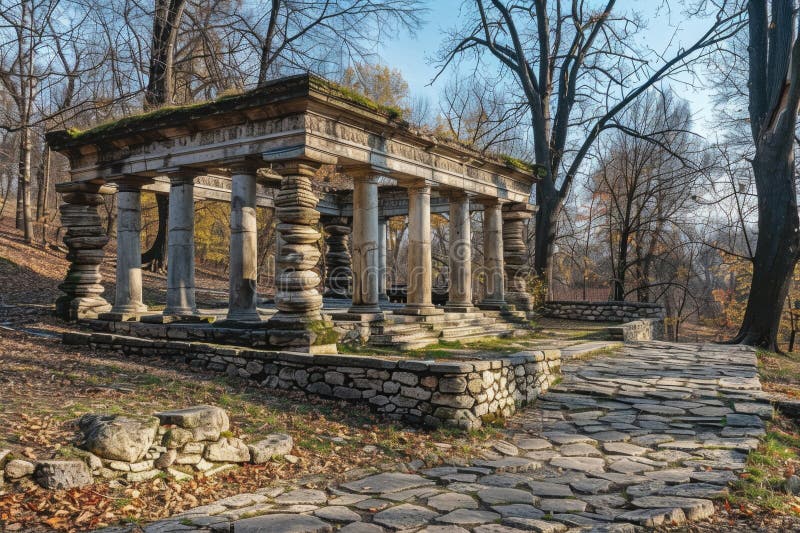 Stone Structure in Forest stock photo. Image of nature - 370756508