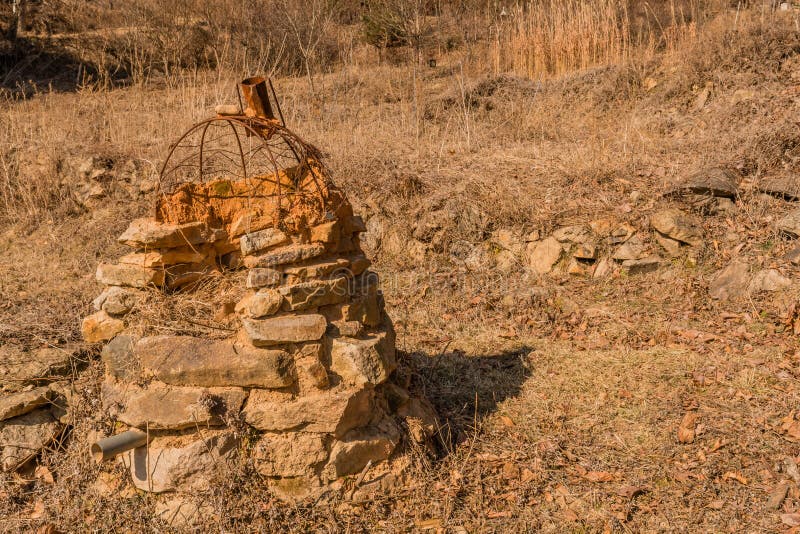 Stone structure in ruins stock photo. Image of pyramid - 172531546