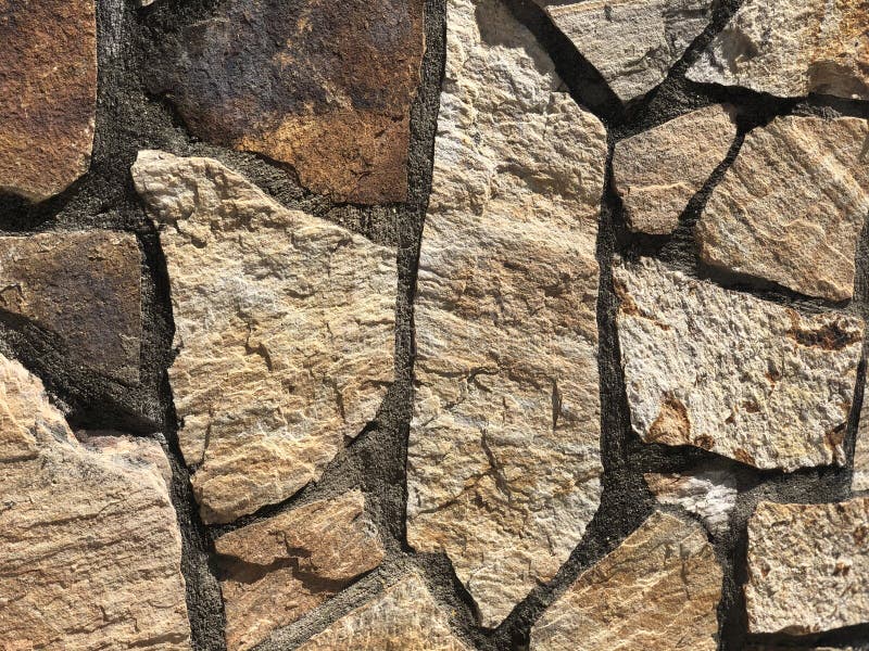 Stone Structure of the Wall for Exterior Decoration Stock Photo - Image ...