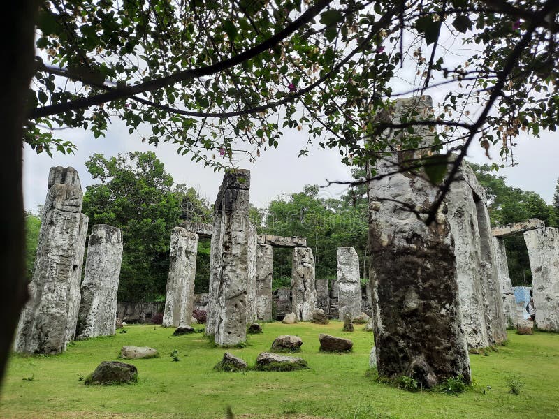 Stone Structure Which is a Unique Tourist Attraction. Stock Image ...