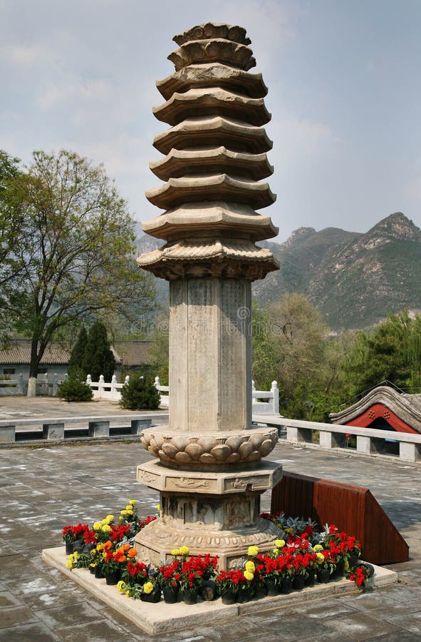 Stone stupa stock image. Image of ancient, beijing, stupa - 8386285