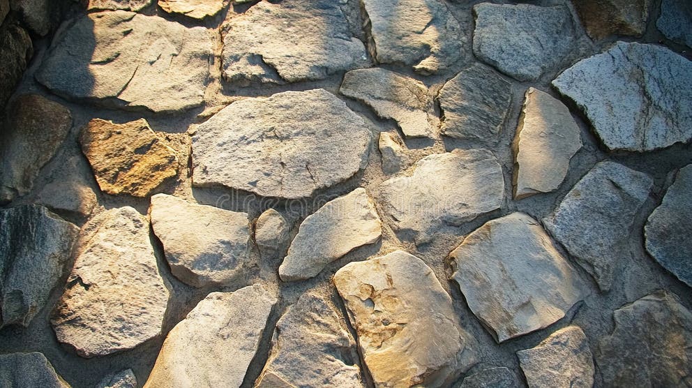 Stone Surface with Intricate Textures in Sunlight. Stock Photo - Image ...