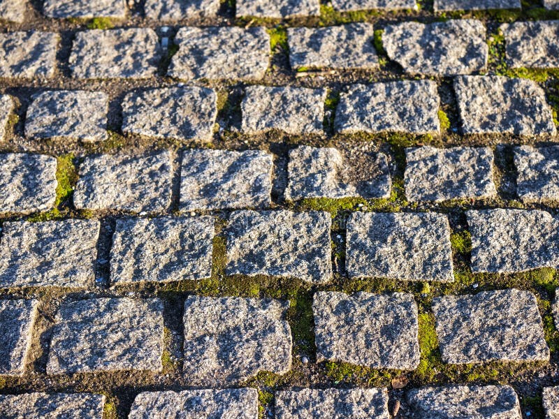 Stone Surface of a Walking Path or Road in Town. Abstract Texture for ...
