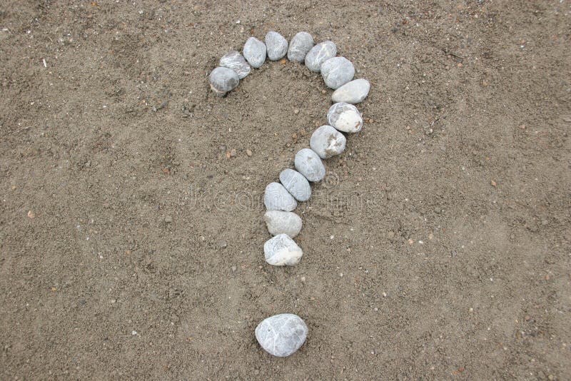 Stone Symbol Question Mark stock image. Image of mark - 5282225