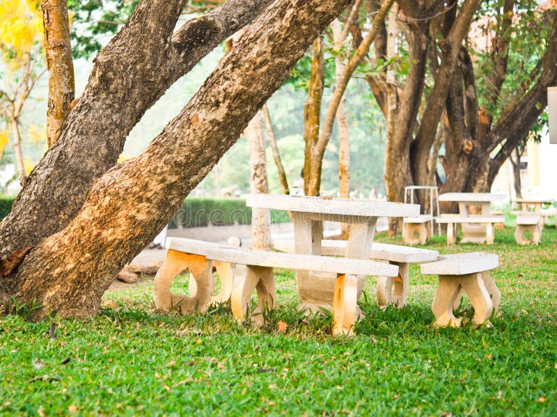 Stone table. stock photo. Image of green, relaxation - 31878564