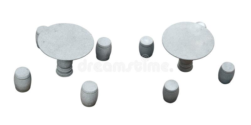 Stone table and stools stock photo. Image of seat, stool - 23374440