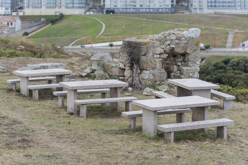 Stone tables. stock image. Image of countryside, nature - 58466181