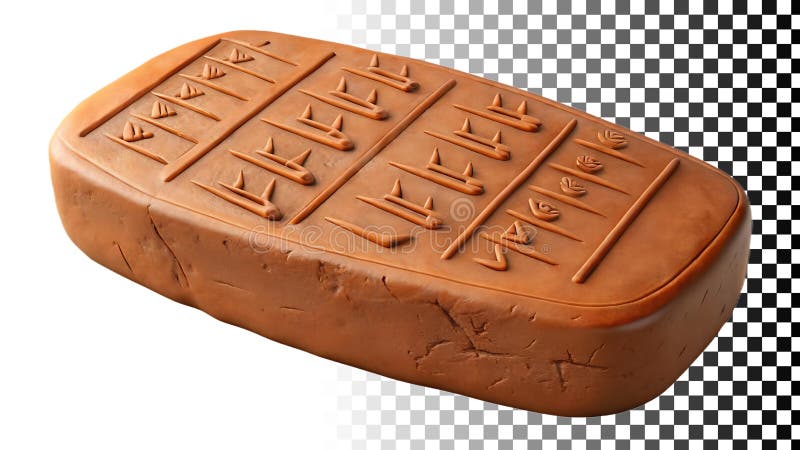 Stone Tablet with Cuneiform Ancient Writing System Png Transparent ...