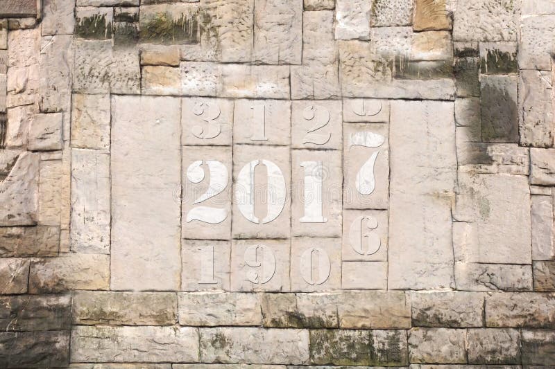 Stone tablet in 2017 - 2 stock photo. Image of weathered - 81339004