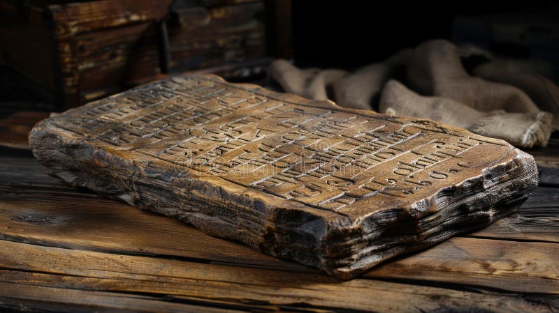 Stone Tablets of the Ten Commandments from the Book of Exodus Stock ...