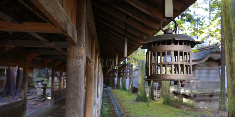 Stone Temple Lantern ,in Shinto Shrine Stock Photo - Image of asia ...