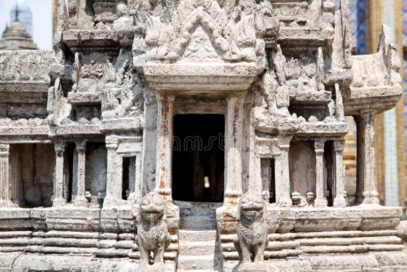Stone temple model design stock photo. Image of buddha - 50066830