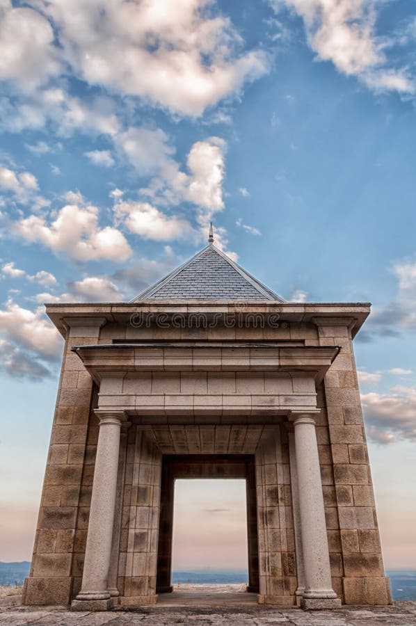 Stone temple stock image. Image of spiritual, blue, green - 32971729