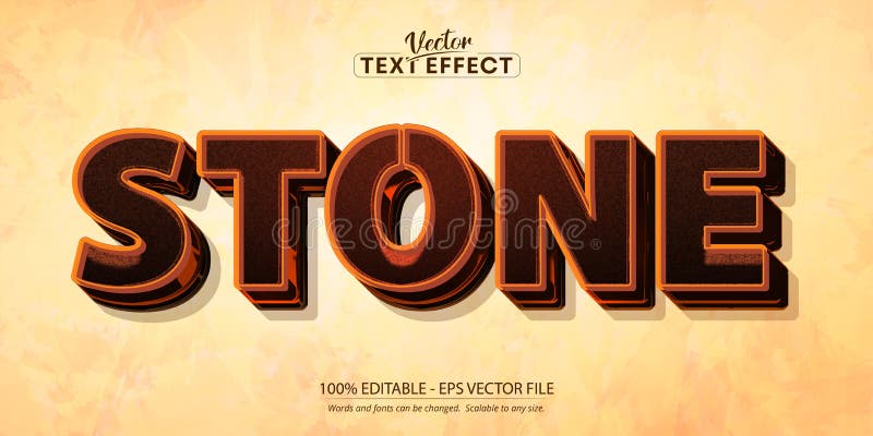 Stone Text Effect, Editable 3d Medieval and Battle Text Style Stock ...