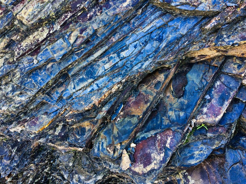 Stone Texture of Amazing Color, Rocky Layers of Bright Colors Stock ...
