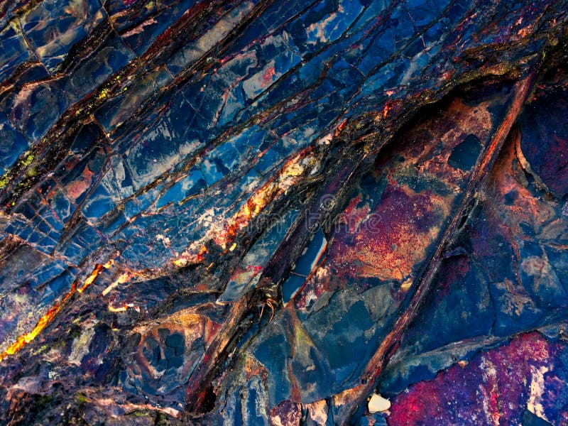 Stone Texture of Amazing Color, Rocky Layers Stock Image - Image of ...